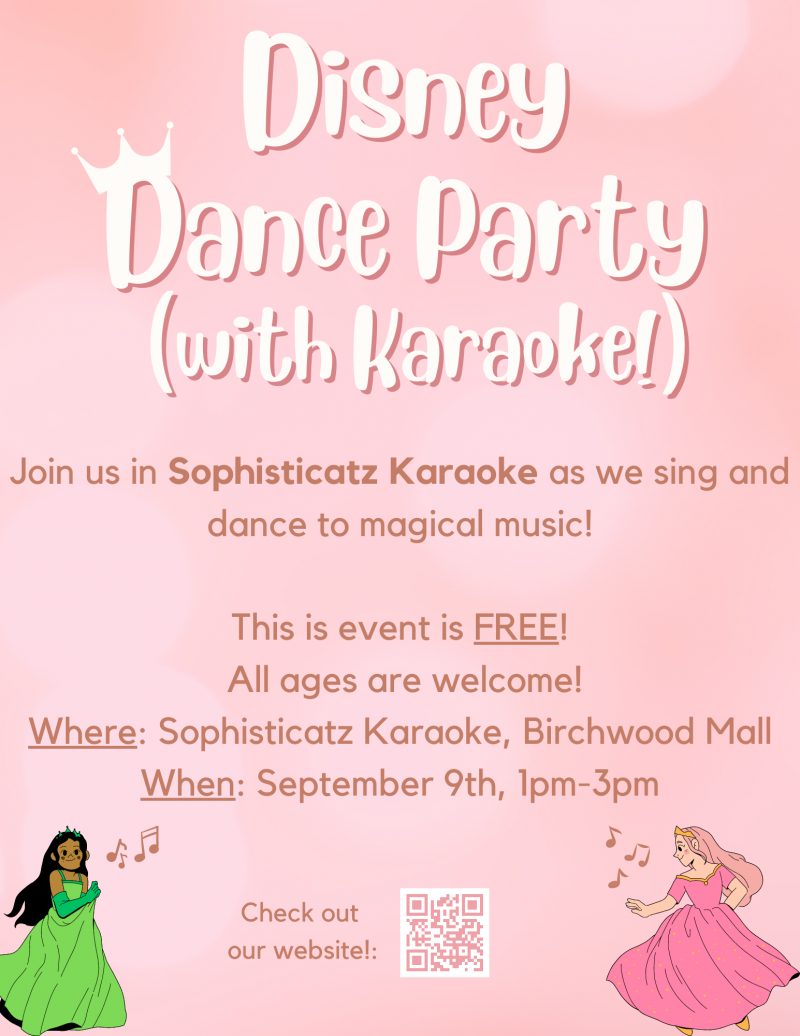 Disney-Themed Dance Party with Karaoke!