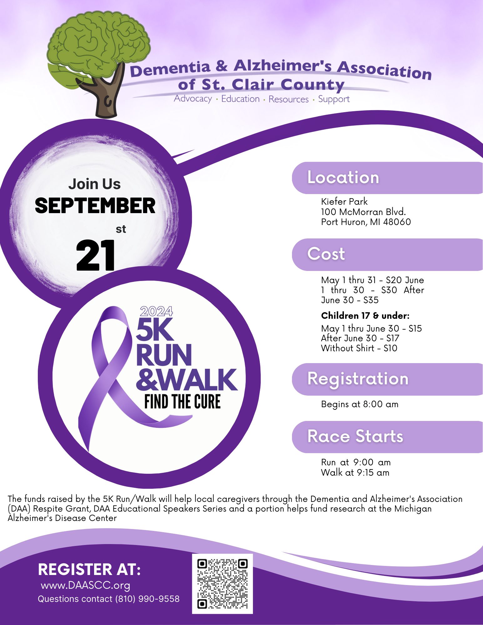 2024 Dementia and Alzheimer's Association of St. Clair County Walk/Run