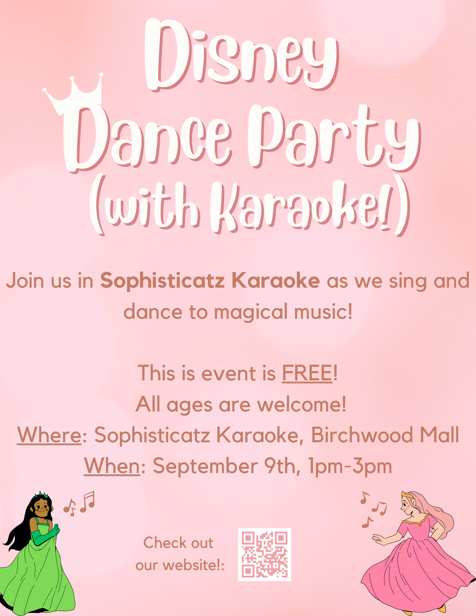 Disney-Themed Dance Party with Karaoke!