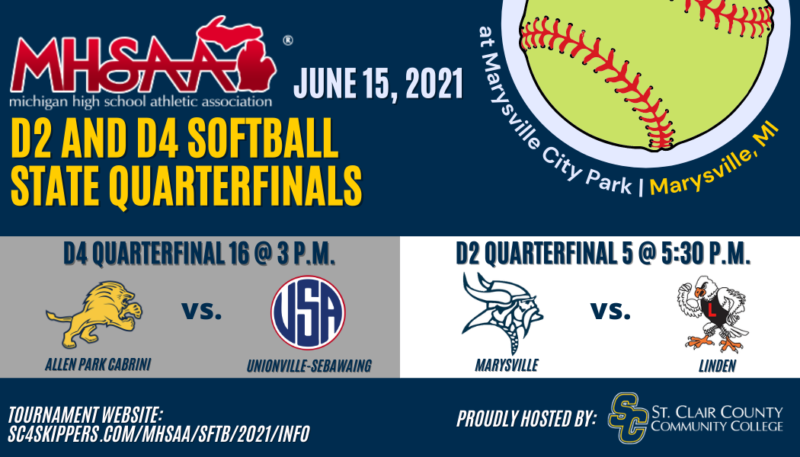 MHSAA - Softball Quarterfinals - Hosted by SC4 Skippers at Skippers ...